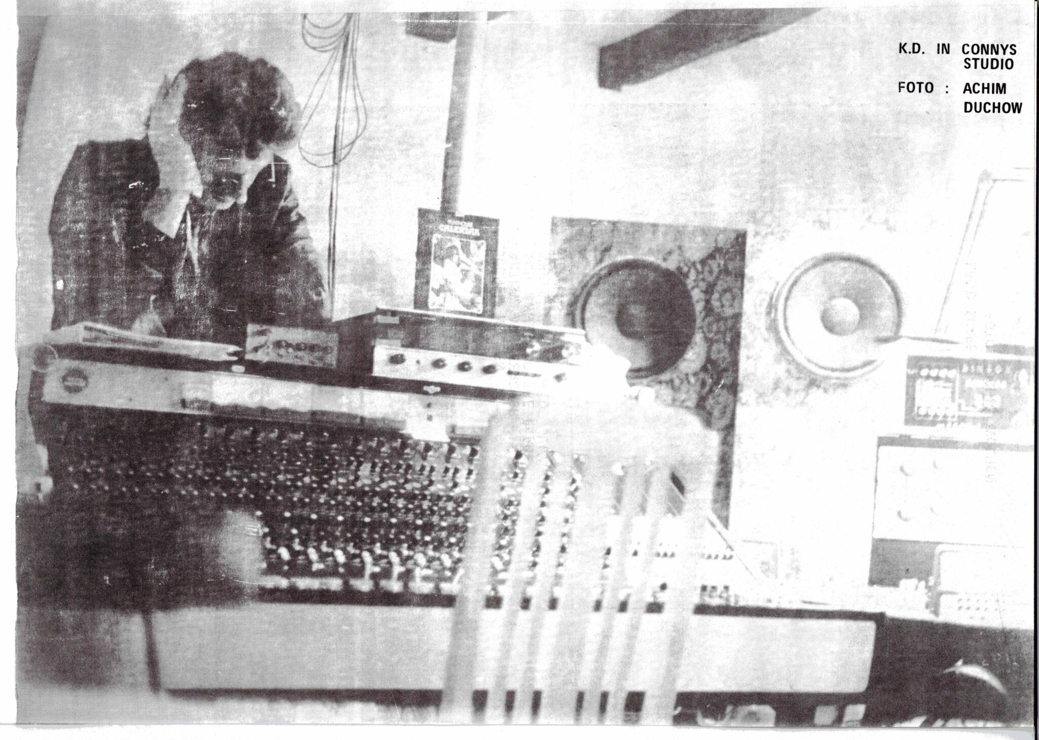 Klaus Dinger at Conny Plank Studio 1974 – klaus dinger